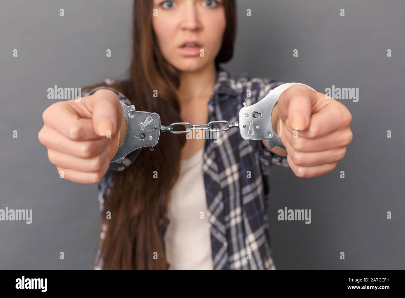 Shackled woman hi-res stock photography and images - Alamy