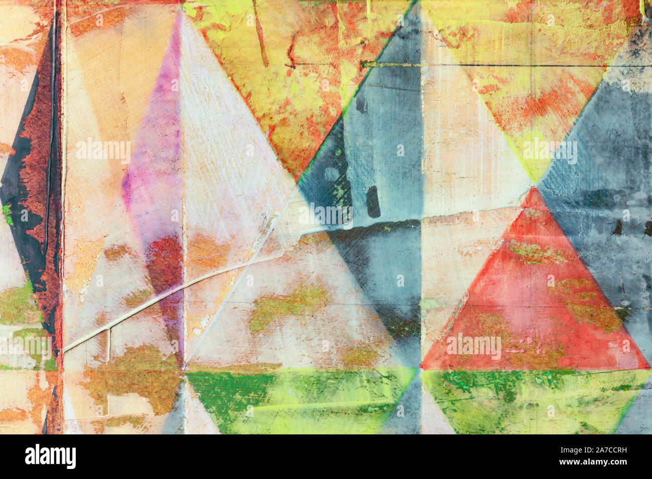 Colorful background with faded geometric shapes, abstract Stock Photo ...