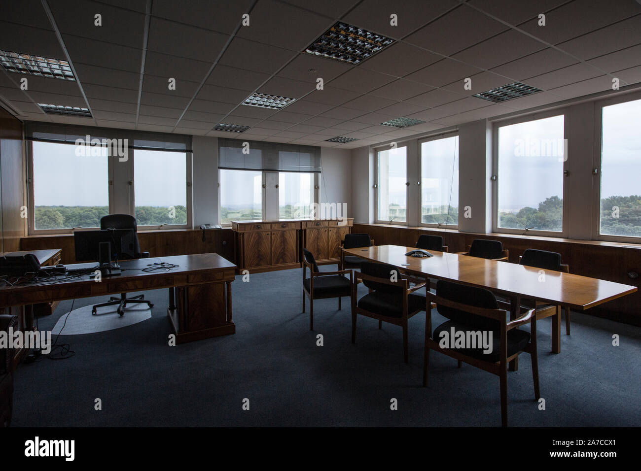 The near empty offices at car giant Ford UK Warley headquarters in ...