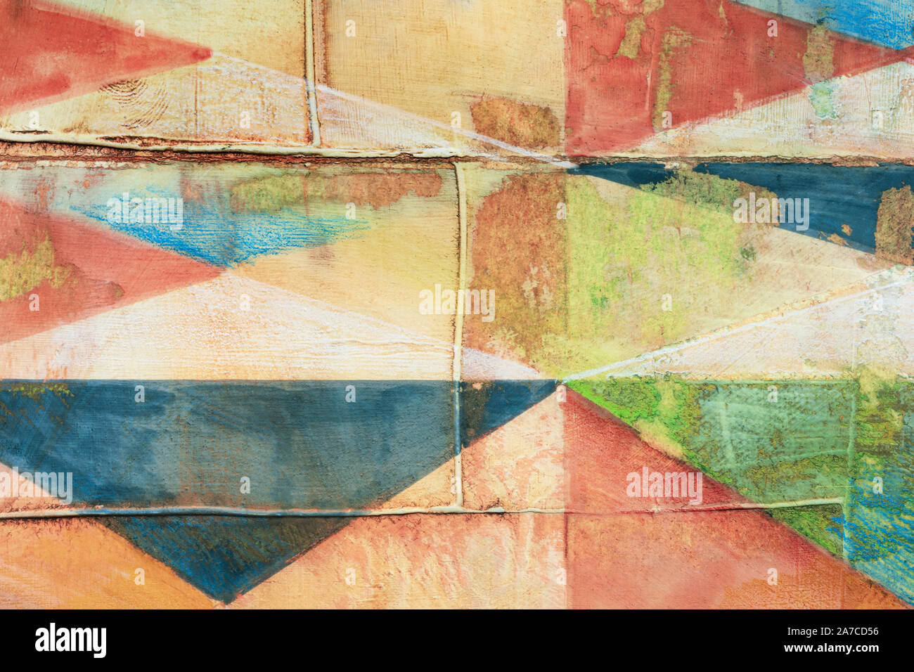 Colorful background with faded geometric shapes, abstract Stock Photo ...