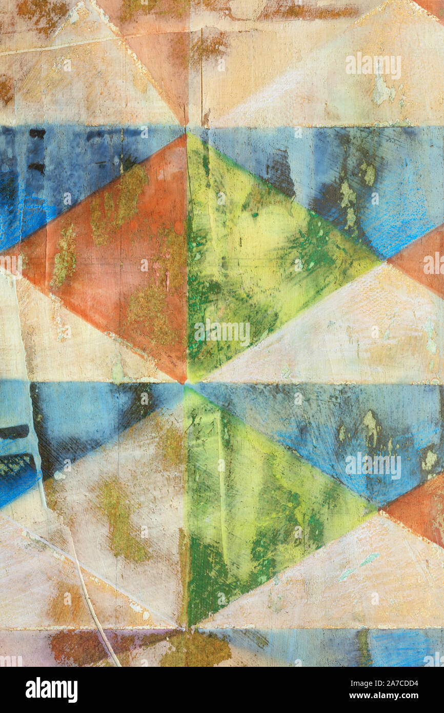 Colorful background with faded geometric shapes, abstract Stock Photo ...