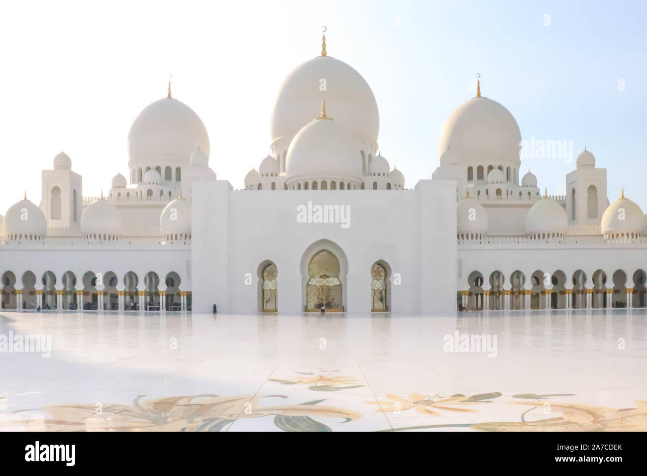 Abu Dhabi, UAE December 27/2018 Sheikh zayed mosque. United arab ...
