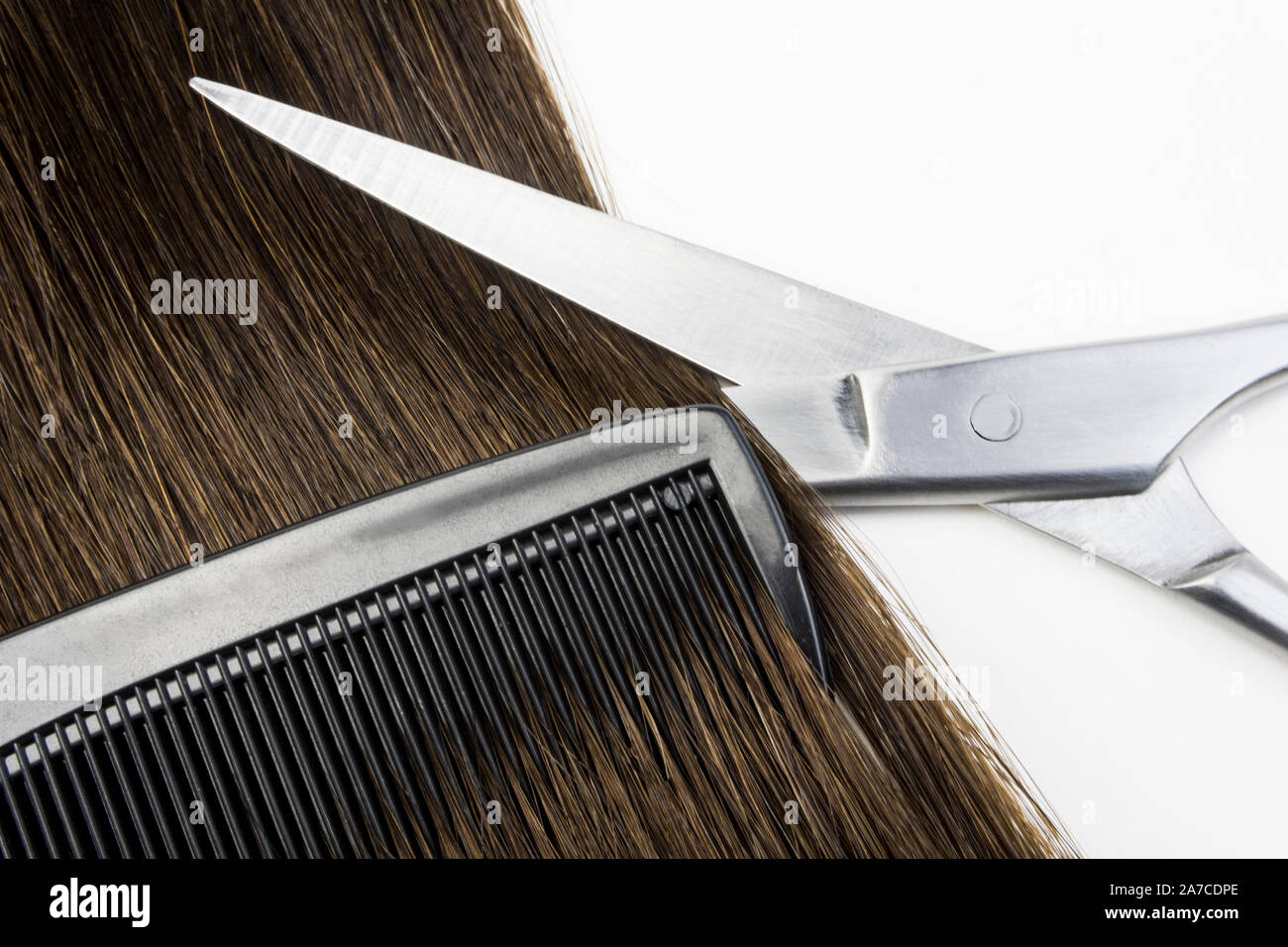 hair salon product scissors comb Stock Photo - Alamy
