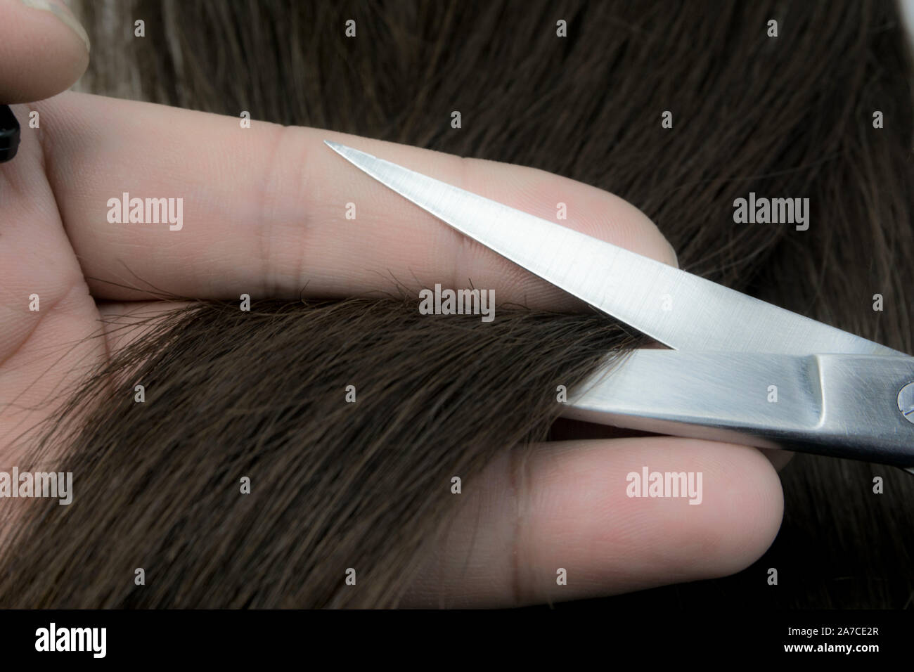 hair salon product scissors comb Stock Photo - Alamy
