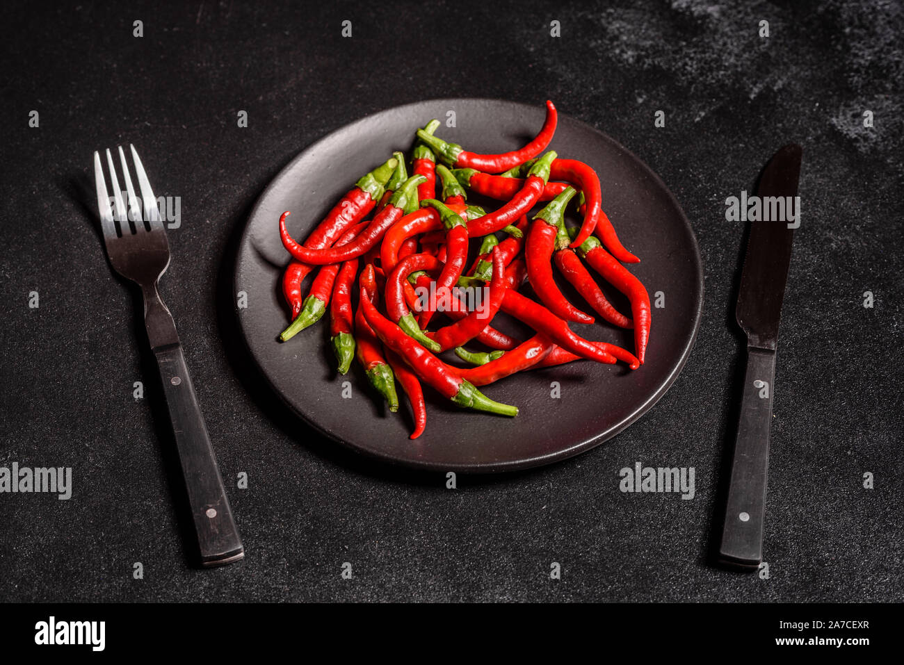 Single Red Chilli High Resolution Stock Photography and Images - Alamy