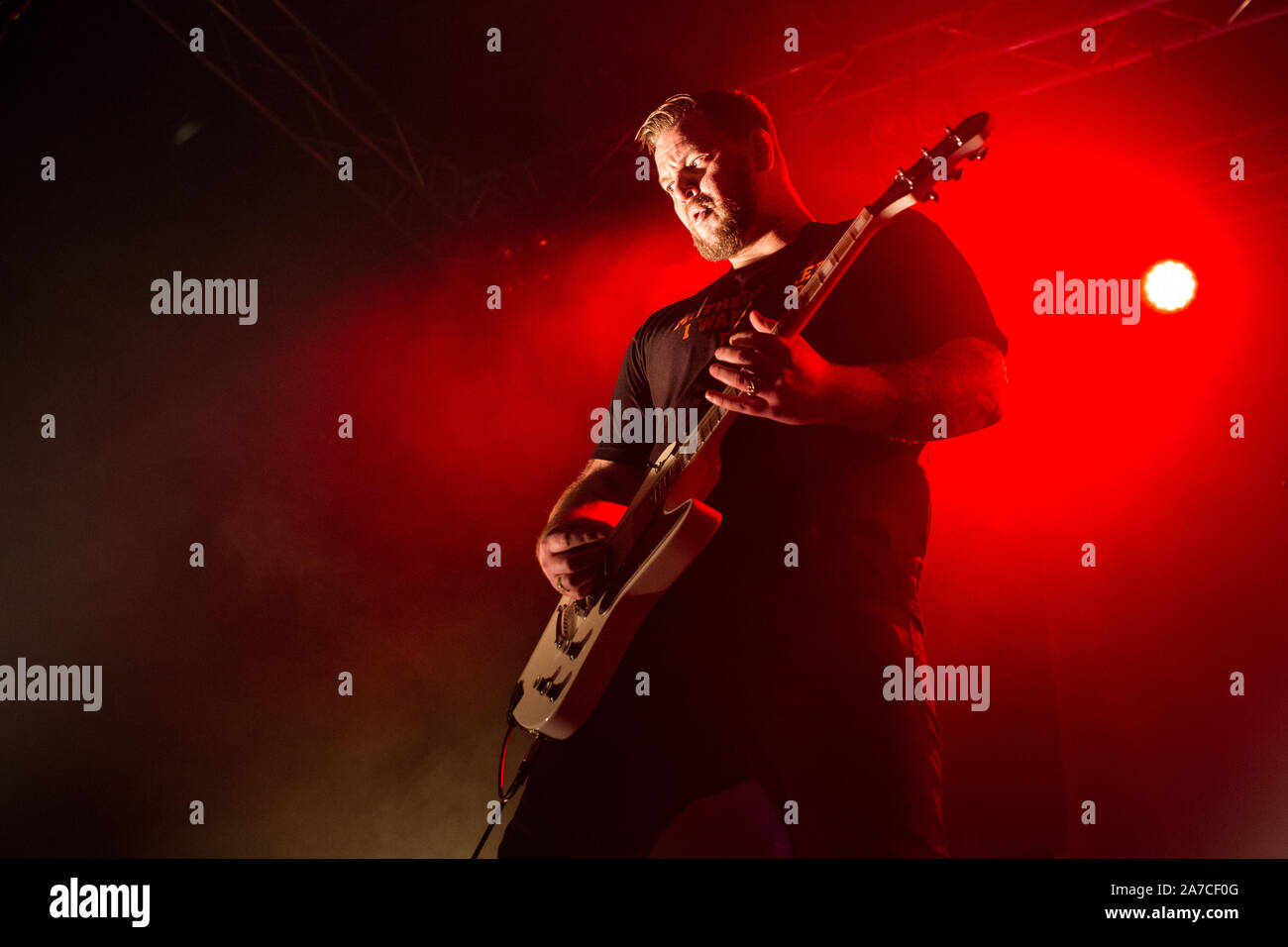 Oslo, Norway. 31st Oct, 2019. The Norwegian rock band Bokassa performs ...