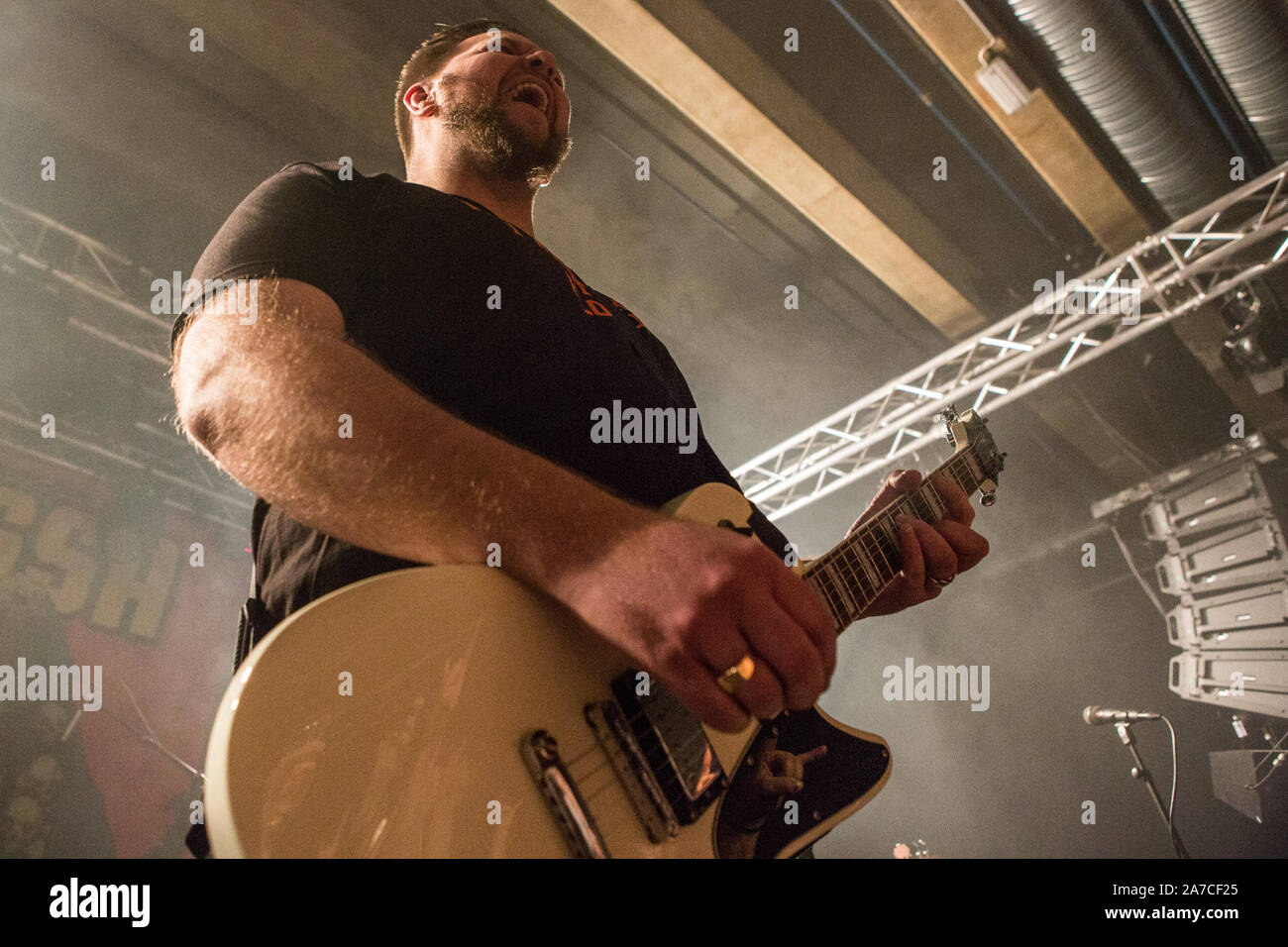 Oslo, Norway. 31st Oct, 2019. The Norwegian rock band Bokassa performs ...