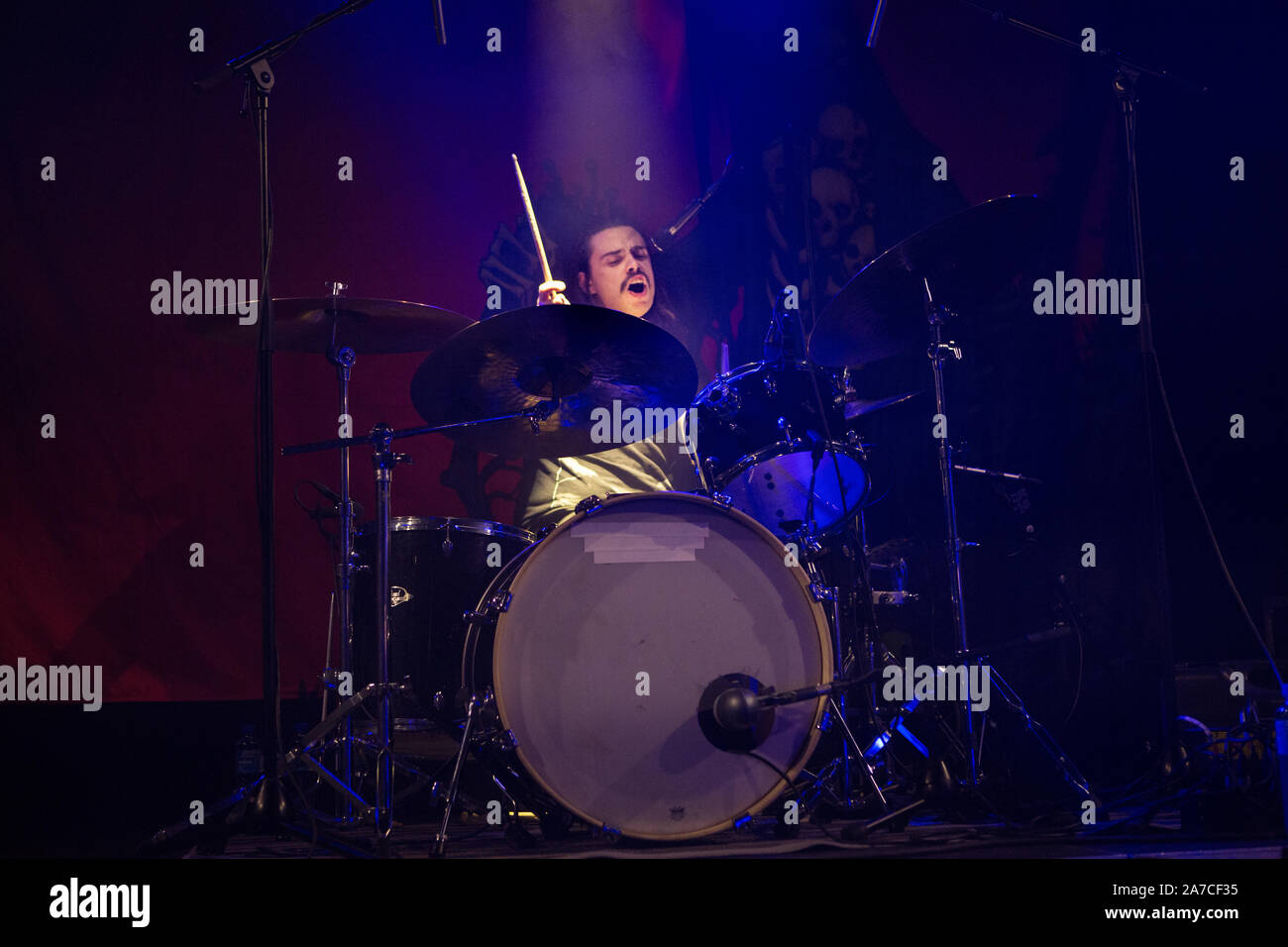 Oslo, Norway. 31st Oct, 2019. The Norwegian rock band Bokassa performs ...