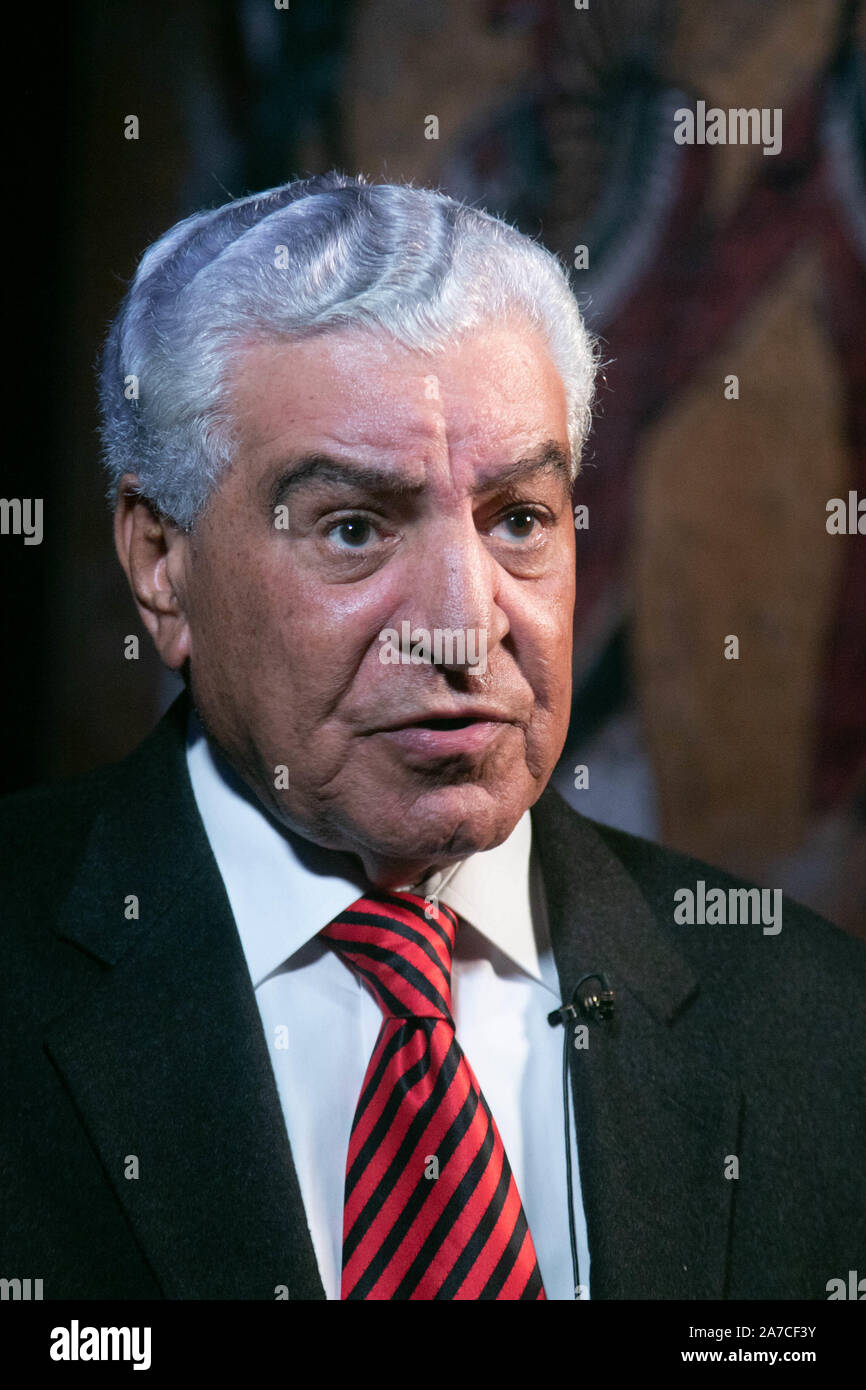 Saatchi Gallery London, UK. 1 November 2019. Egyptian archeologist Dr ...