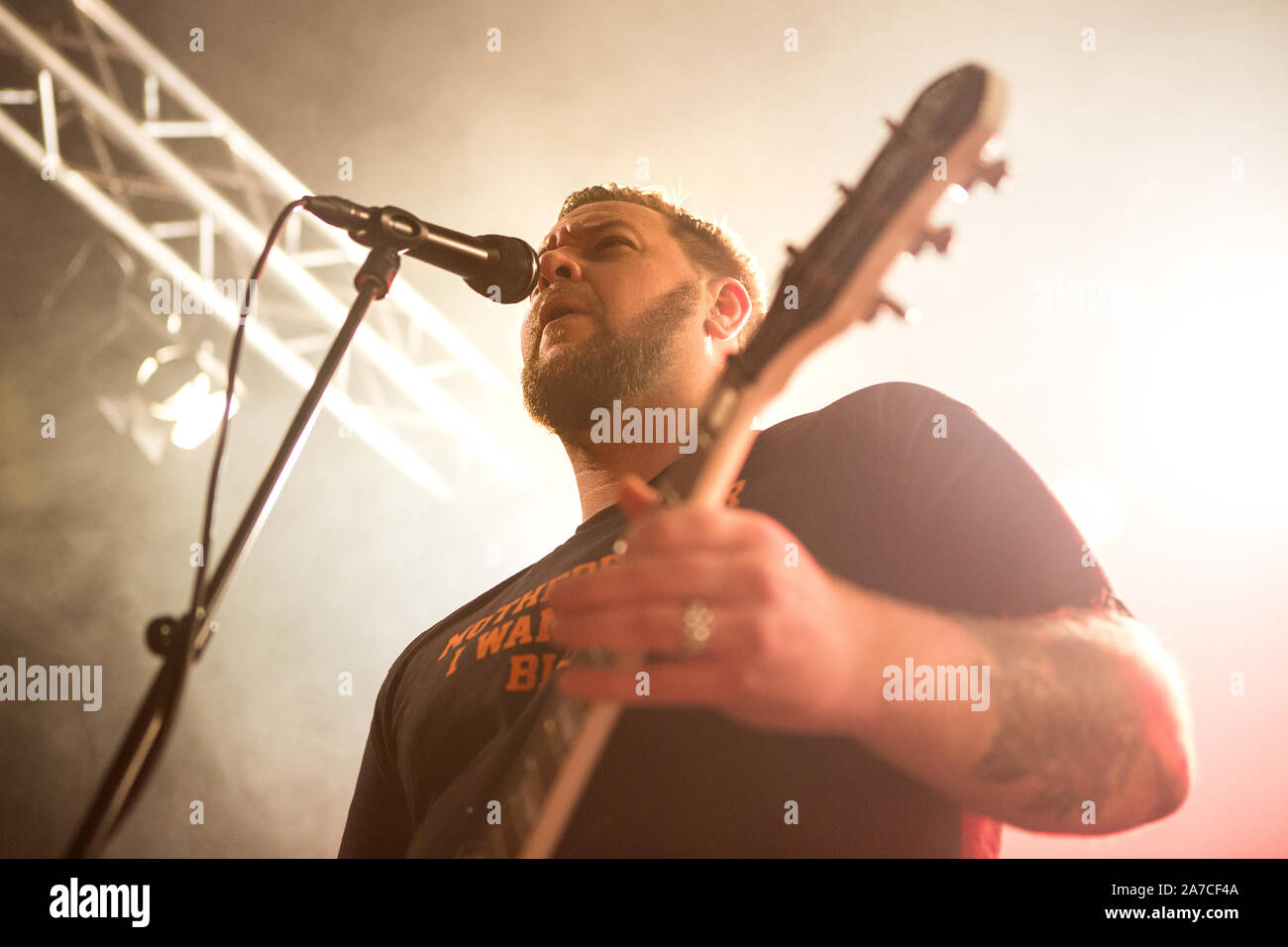 Oslo, Norway. 31st Oct, 2019. The Norwegian rock band Bokassa performs ...