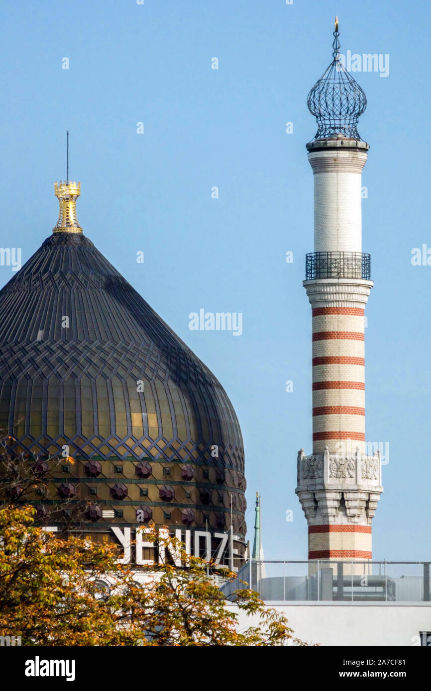 Yenidze Dresden Germany, dome and tower in autumn Stock Photo - Alamy