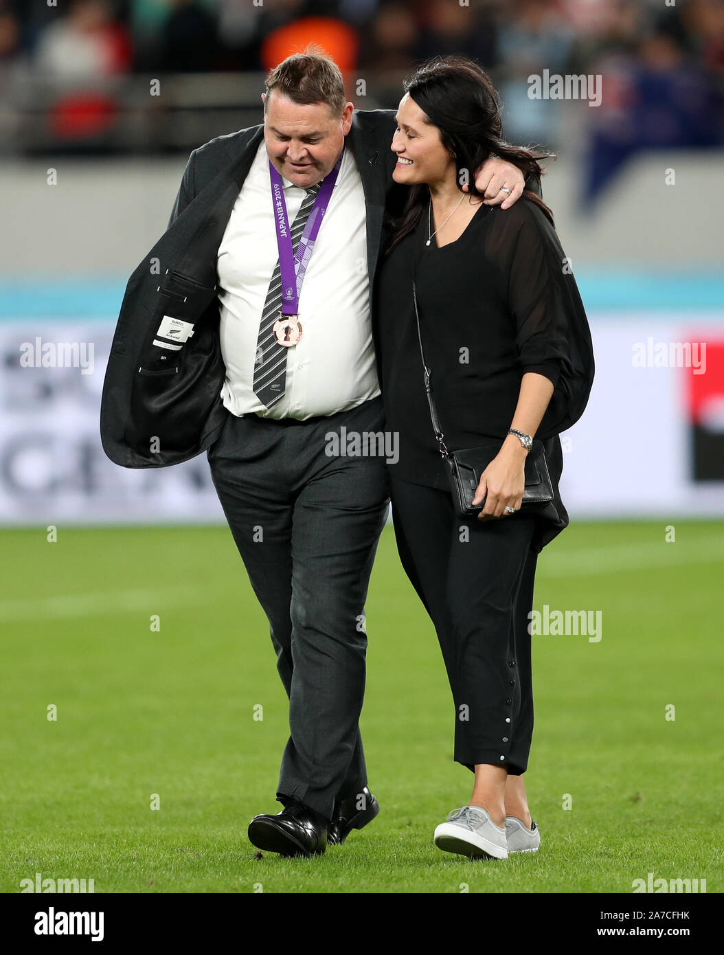 New Zealand Head Coach Steve Hansen (left) and wife Tash Marshall ...