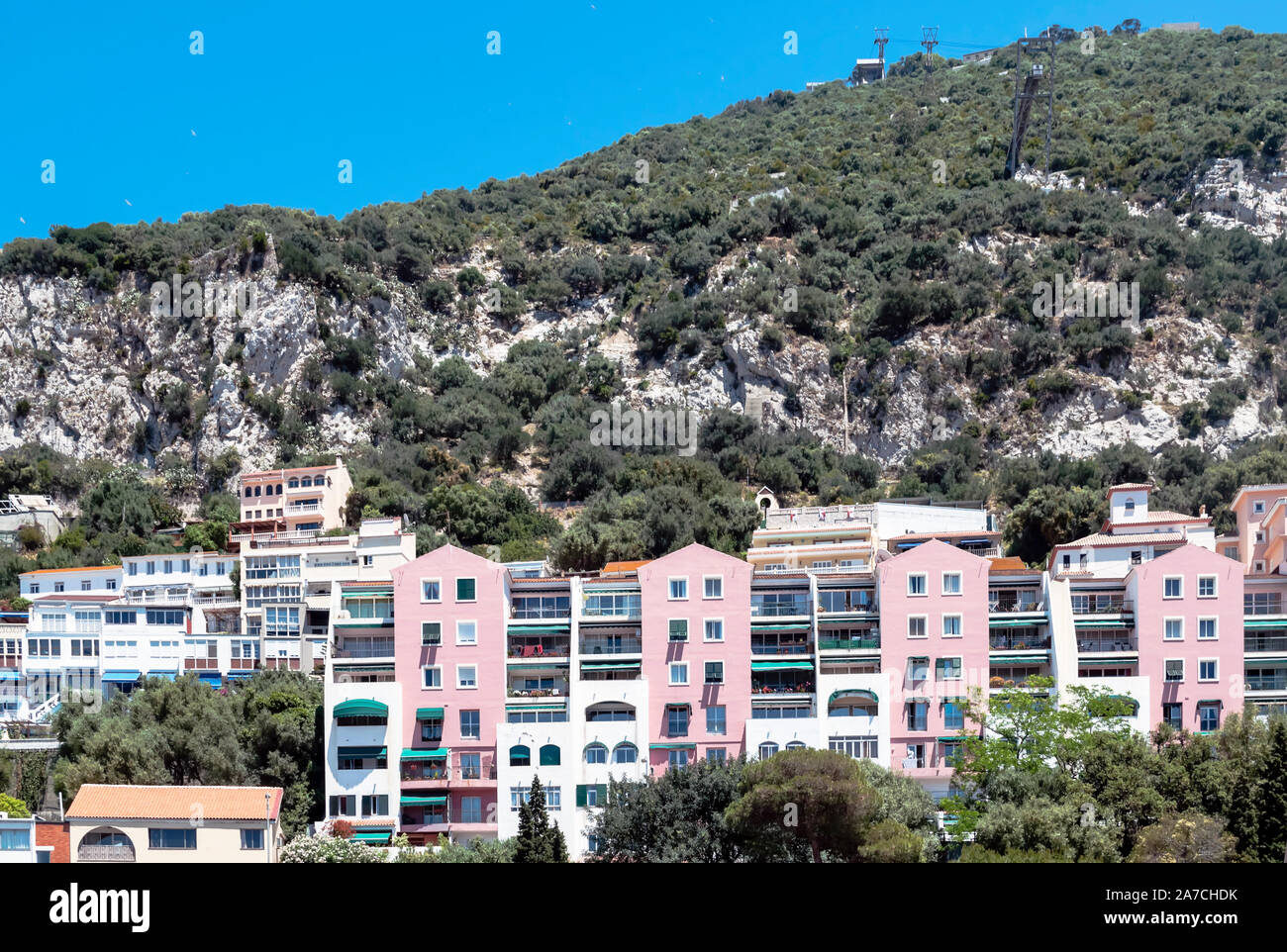 Houses located on the slopes of Mount Gibraltar Stock Photo - Alamy