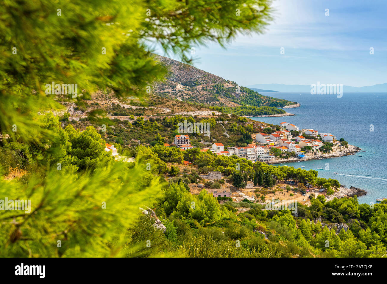 Milna, island Hvar, Croatia Stock Photo - Alamy