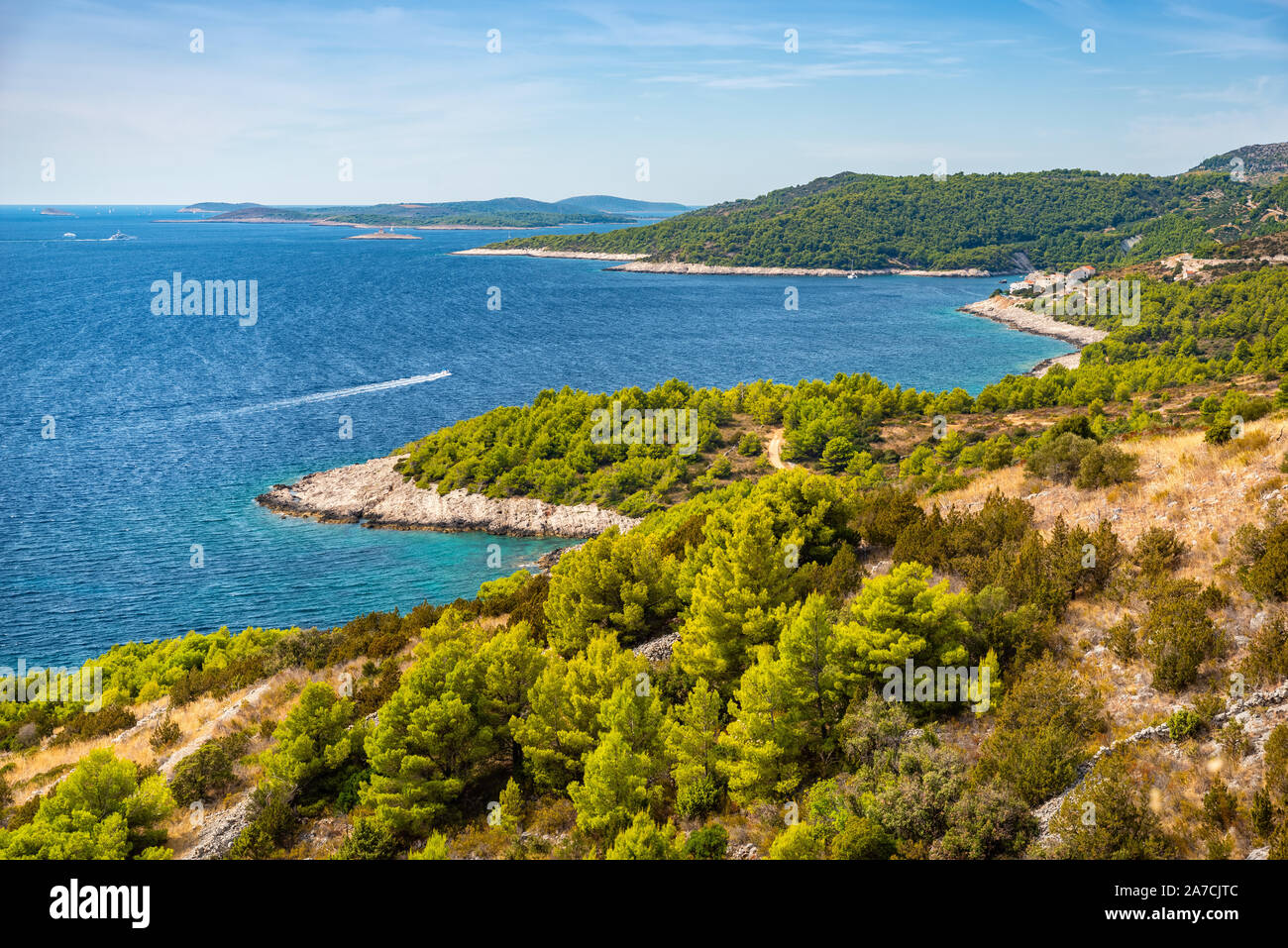 Milna, island Hvar, Croatia Stock Photo - Alamy