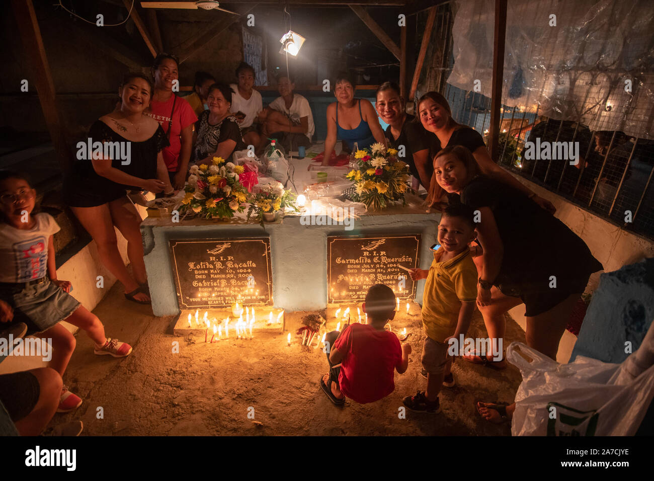 Calamba Cemetery, Cebu City, Philippines. 1st Nov, 2019. All Saints day ...