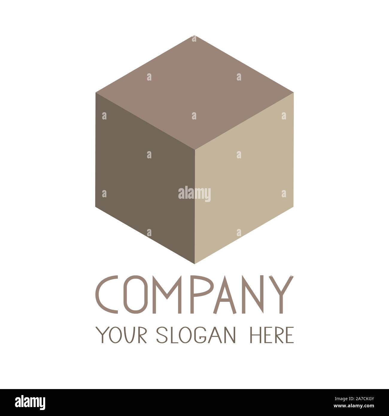 Abstract vector volume square building logo template Stock Vector Image ...