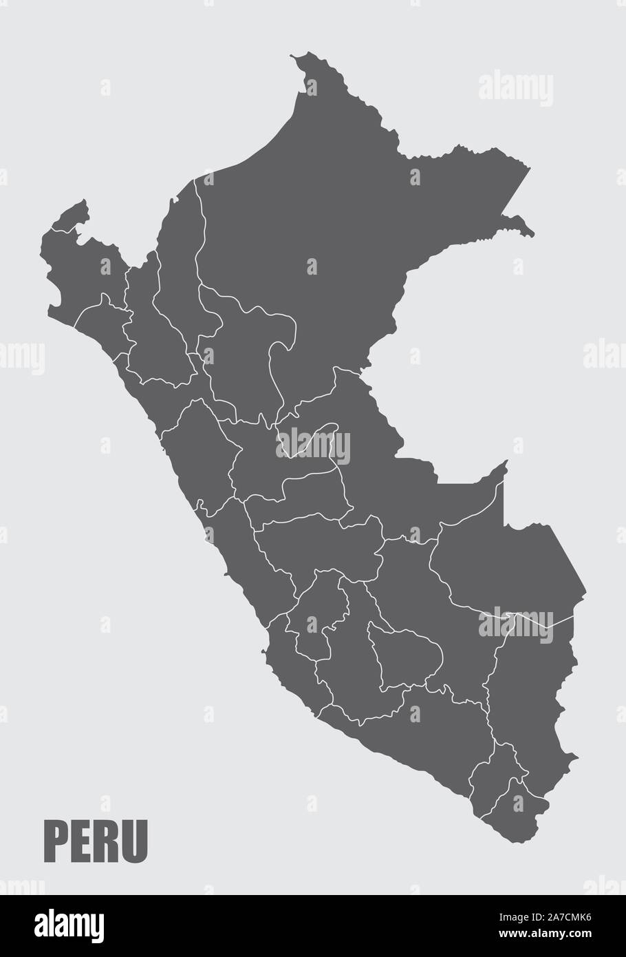 Peru shape map hi-res stock photography and images - Alamy