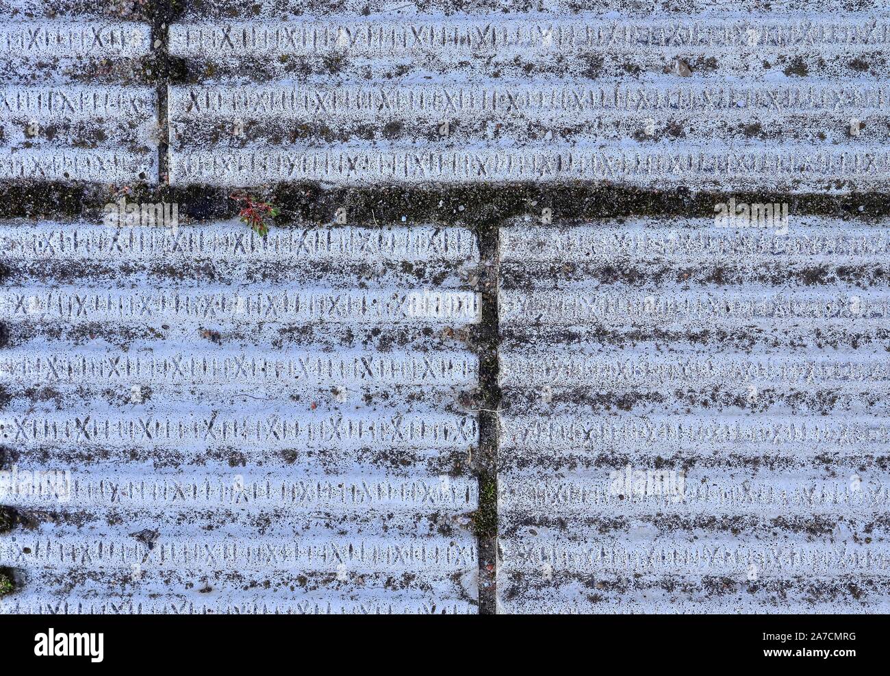 Detailed close up view on concrete floor and pavement textures with ...