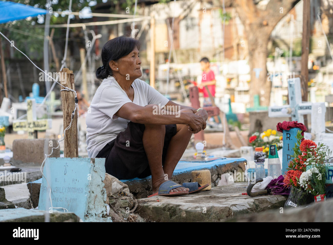 Calamba Cemetery, Cebu City, Philippines. 1st Nov, 2019. All Saints day ...