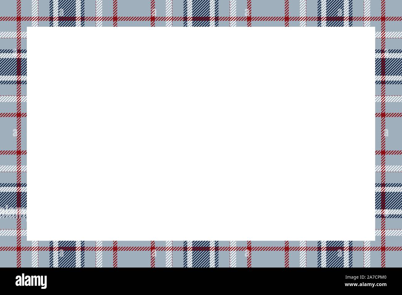 Vintage frame vector. Scottish border pattern retro style. Beauty empty ...