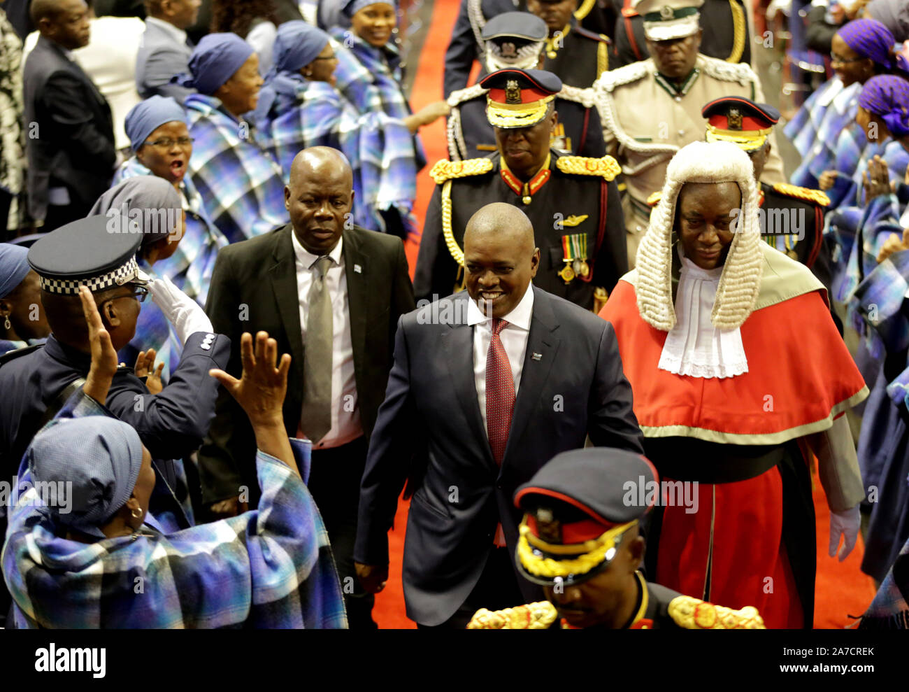 Gaborone, Botswana. 1st Nov, 2019. Botswana President Mokgweetsi Masisi ...