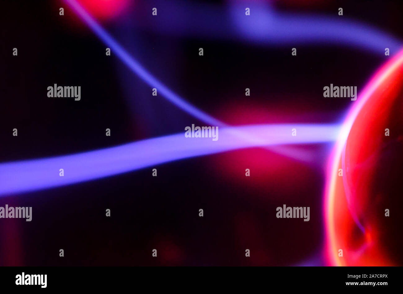 Plasma Static Electricity on a Tesla Sphere Stock Photo - Alamy