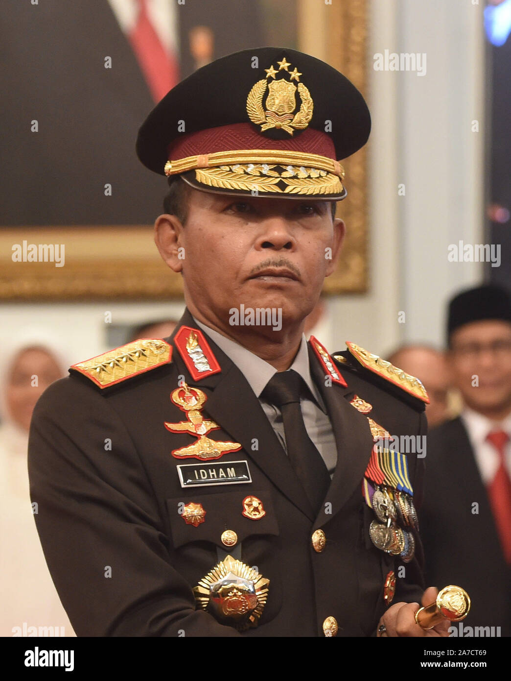 Jakarta, Indonesia. 1st Nov, 2019. The new National Police Chief Idham ...