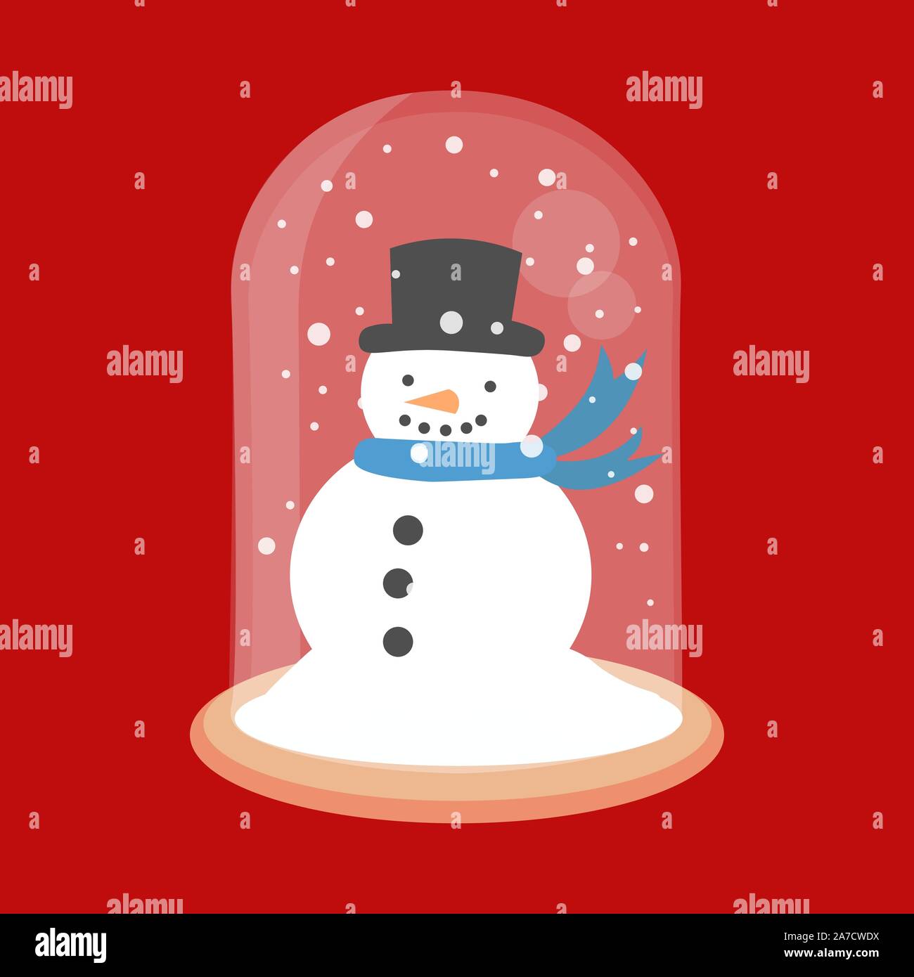 Snowman illustration snowstorm cartoon hi-res stock photography and ...