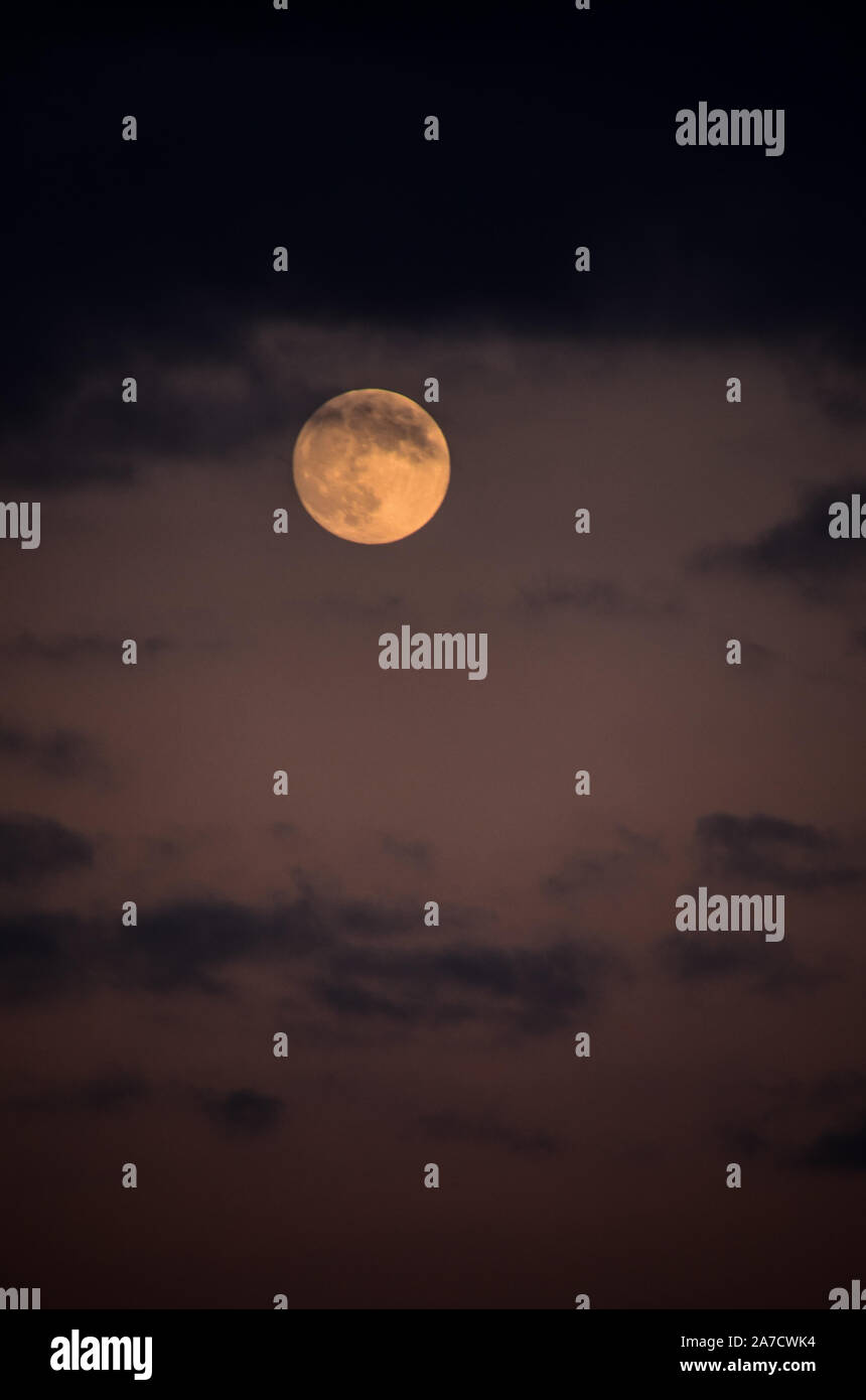 Moon Closeup Showing the Details of Lunar Surface Stock Photo - Alamy