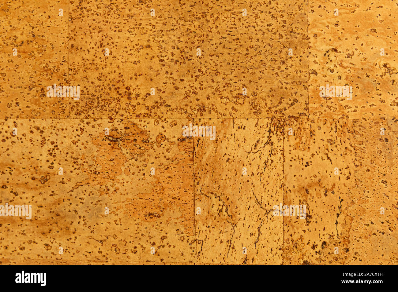 Close-up of cork sound insulation lagging of carrot color for floors ...