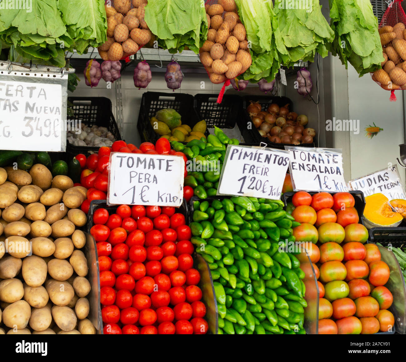 Fresh harvested fruits and vegetables from farmer for sale on weekly ...