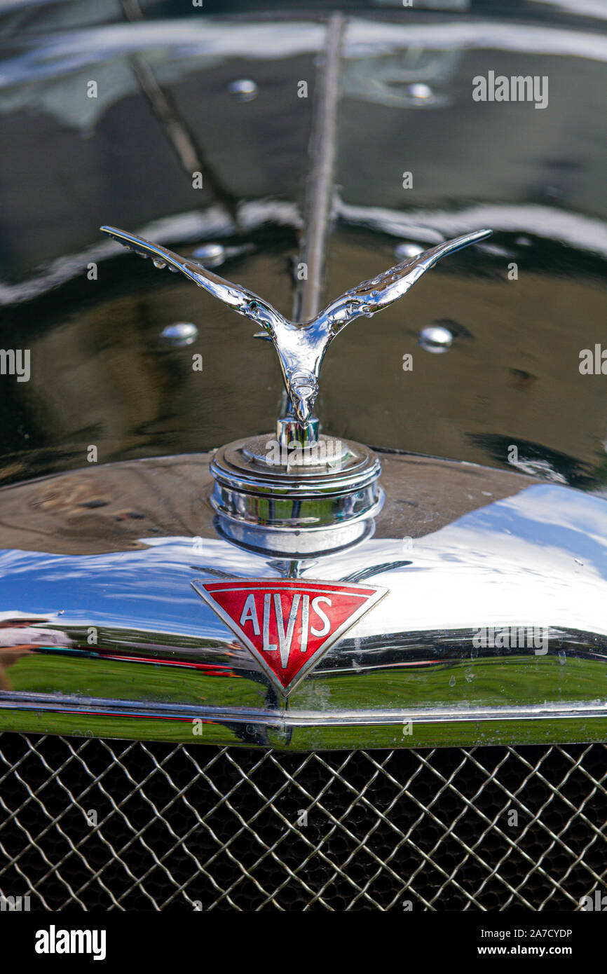 Radiator emblem of an Avis vintage car Stock Photo - Alamy