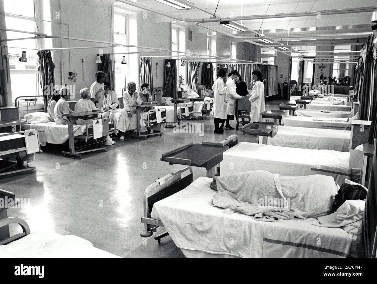 Ward, City Hospital, Nottingham UK 1991 Stock Photo - Alamy