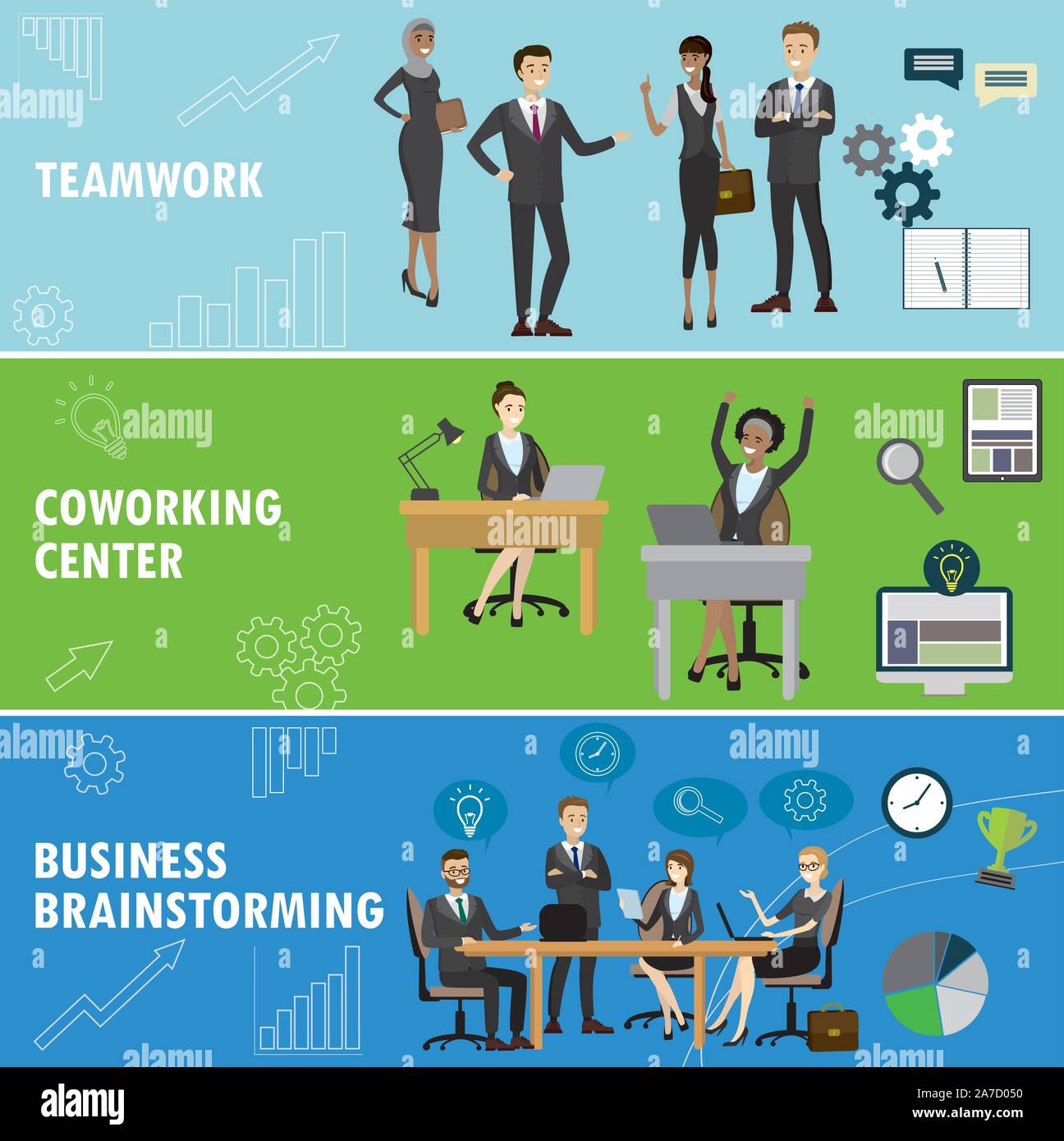 Workteam Stock Vector Images - Alamy