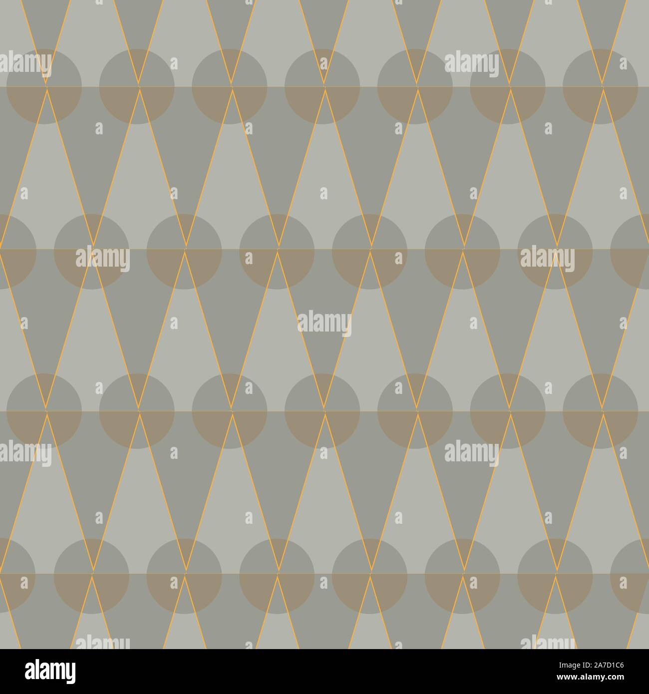 seamless vetor pattern with sand colored triangles and cirles in ...