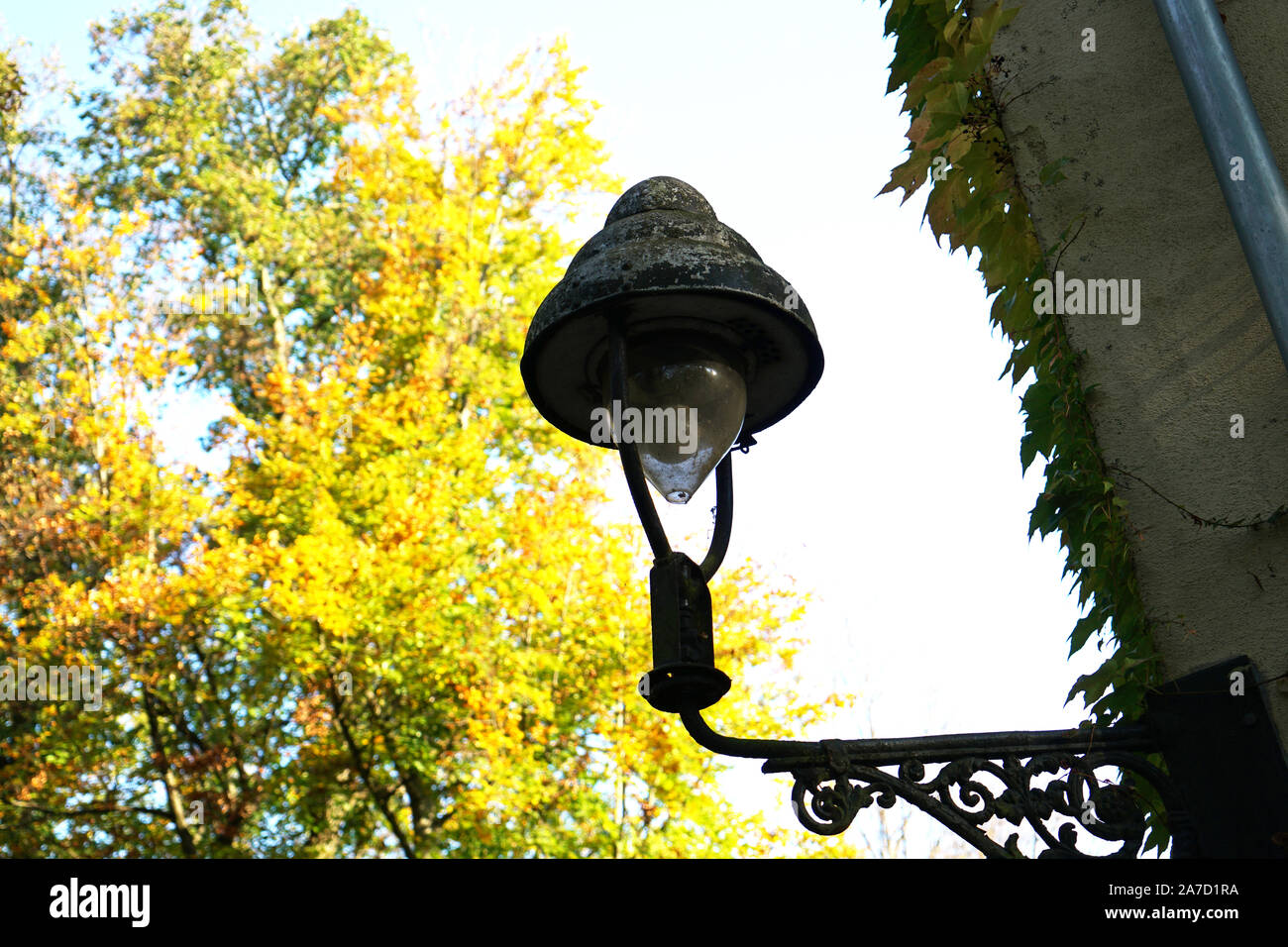 Old lamps along the way, which are still in operation today Stock Photo ...