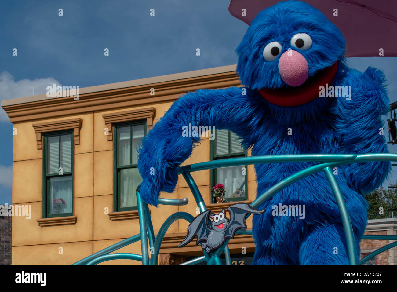 Orlando, Florida. October 29, 2019. Grover in Sesame Street Party ...