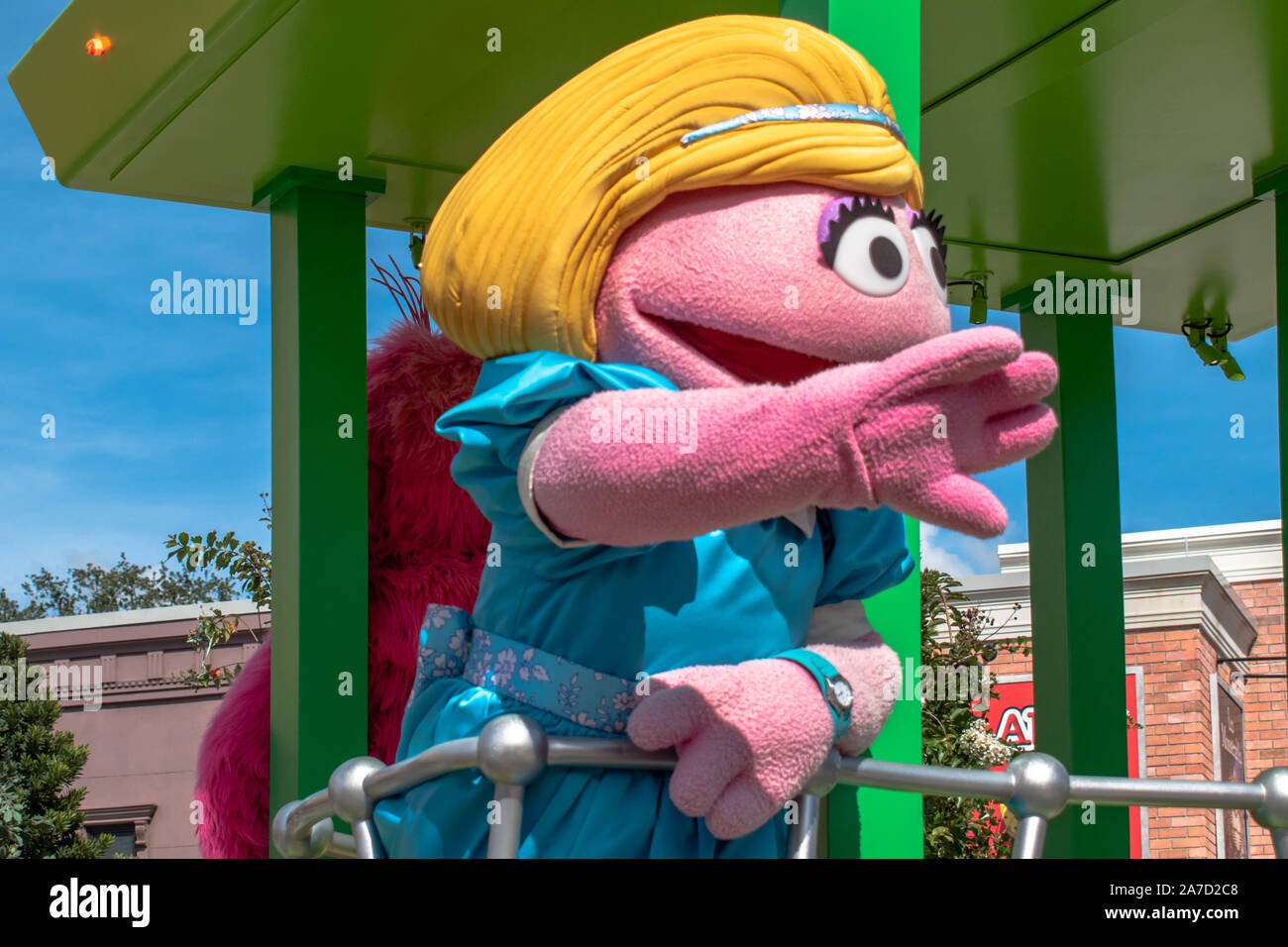 Orlando, Florida. October 29, 2019. Prairie Dawn in Sesame Street Party ...