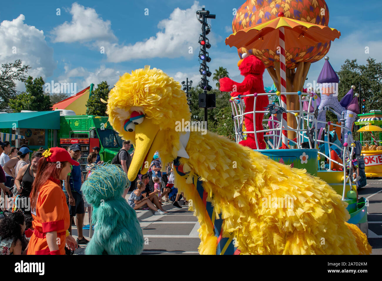 Orlando, Florida. October 29, 2019. Top view of Big Bird in Sesame ...