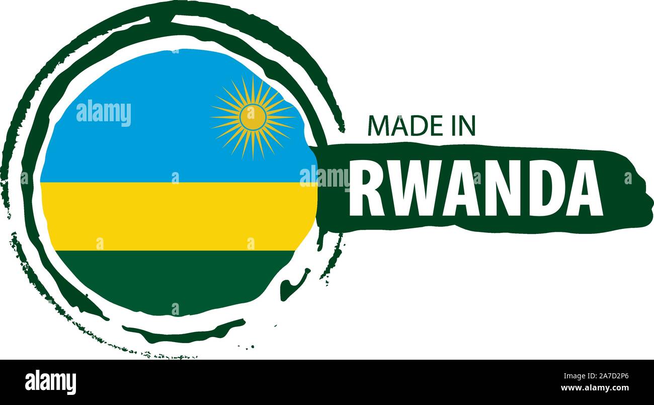 Rwanda flag, vector illustration on a white background Stock Vector ...