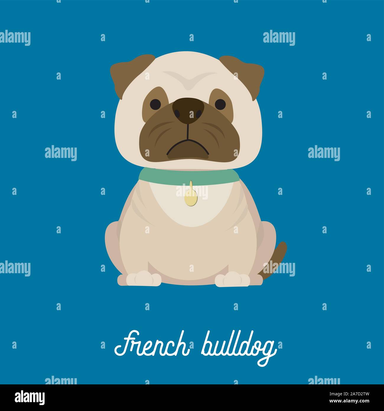 French Bulldog,cartoon vector illustration Stock Vector Image & Art - Alamy