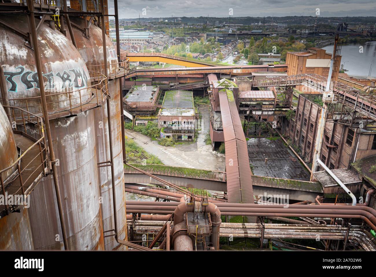 Urbex, Old steal factory, Belgium Stock Photo - Alamy