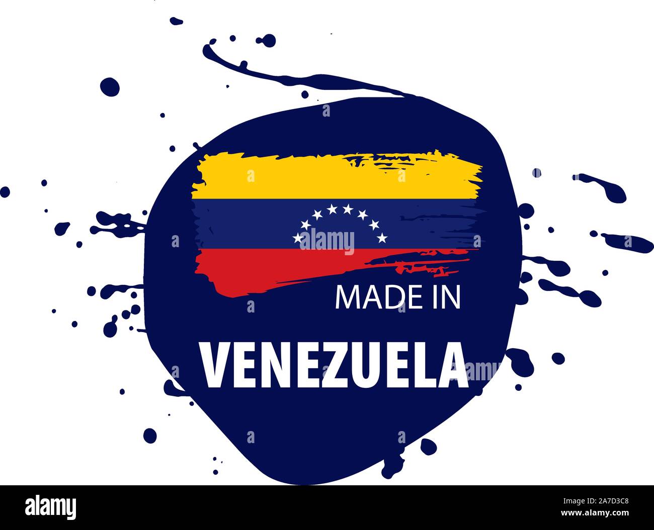Venezuela flag, vector illustration on a white background Stock Vector ...