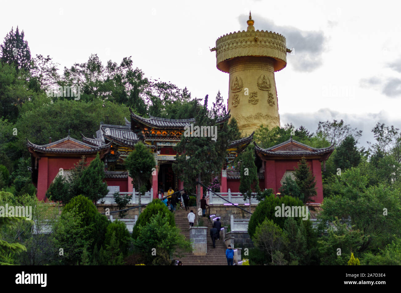 The Iconic Golden Temple in Shagri-La, Yunnan, China Stock Photo - Alamy