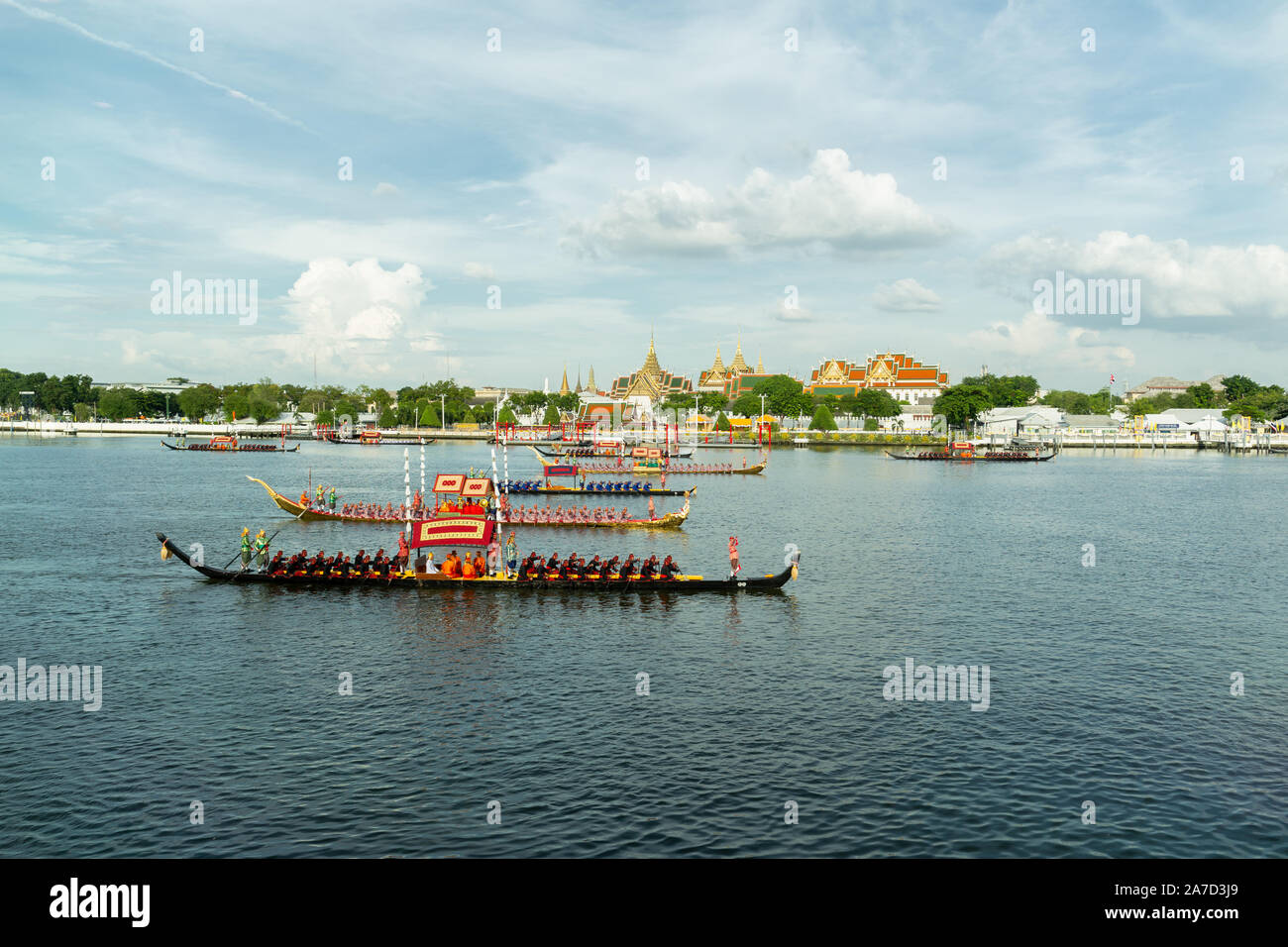 Bangkok, Thailand - 17 October, 2019: Royal Barge Procession down the ...