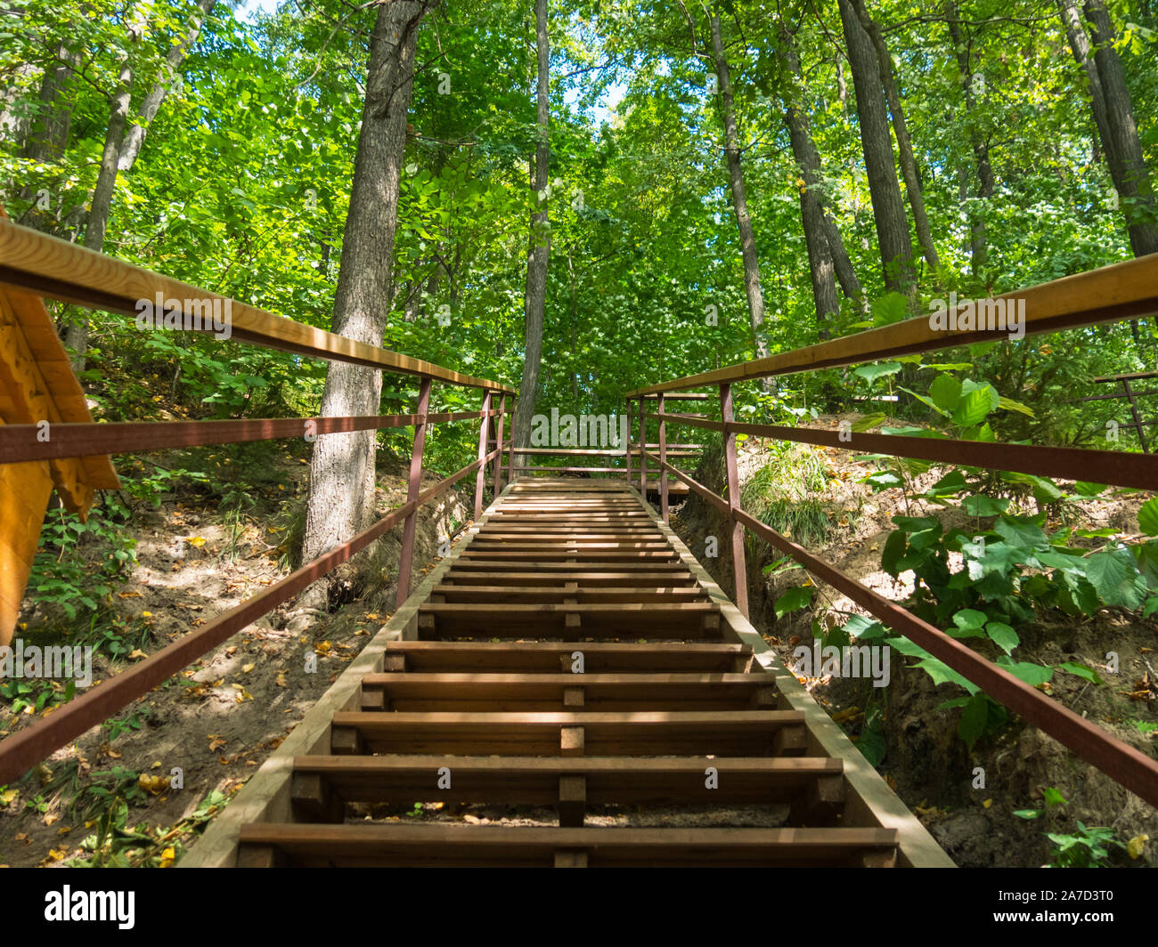 Timber stair hi-res stock photography and images - Alamy
