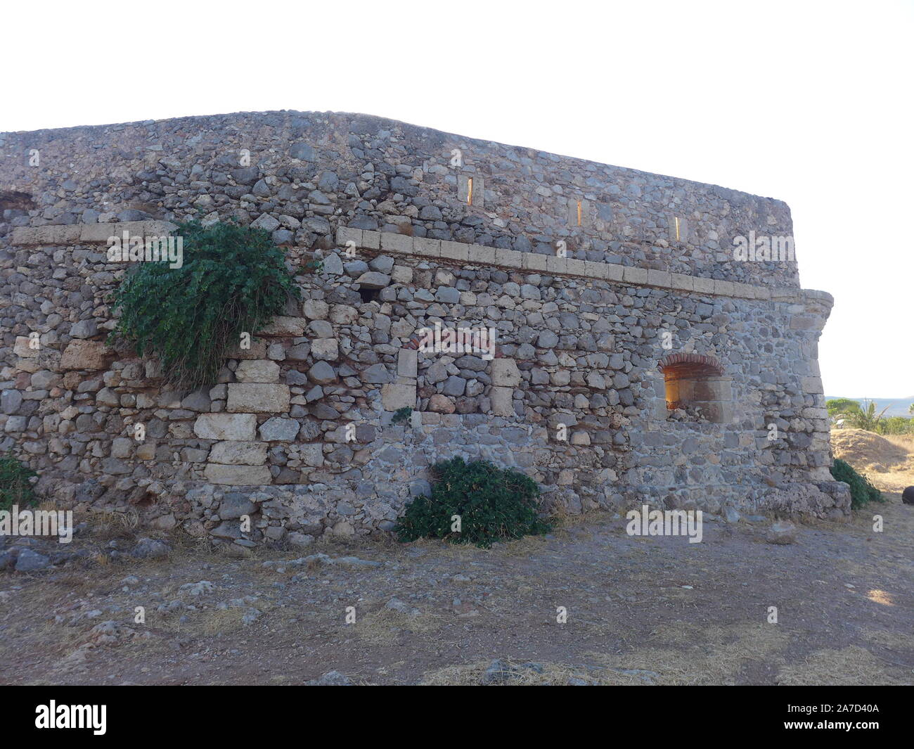 Venetian fort, Kithira, Greece Stock Photo - Alamy