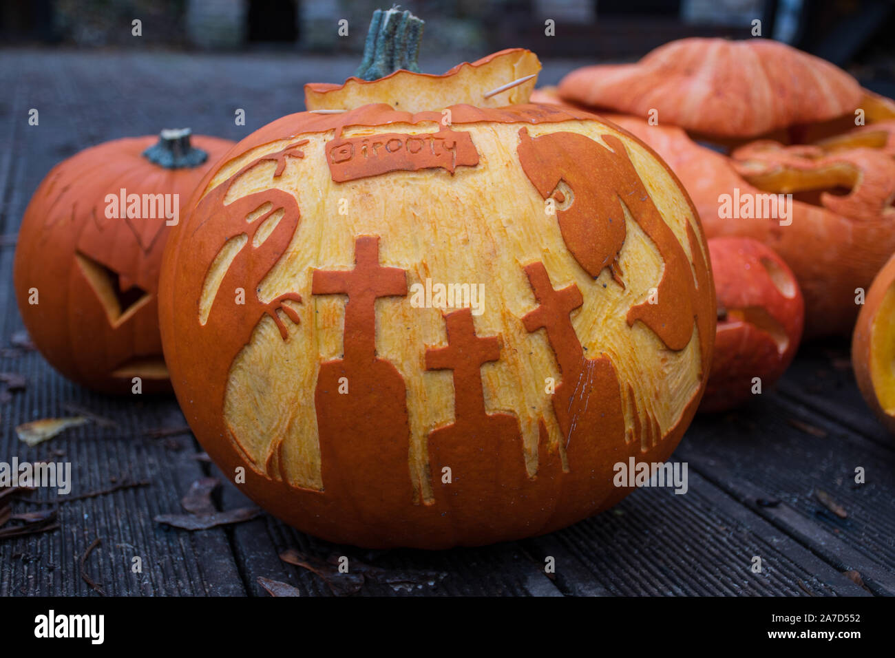 Ghost and pumpkins hi-res stock photography and images - Alamy
