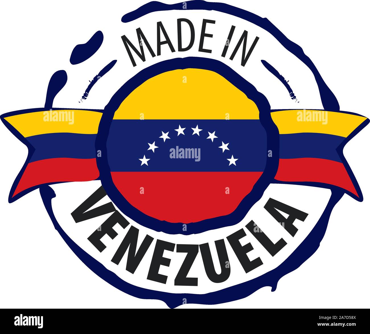 Venezuela Flag Logo Venezuela Flag Stock Photo Download Image Now
